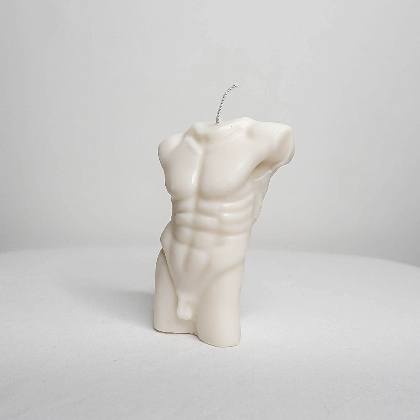 Men's body candle "Amari" decoration made of soy wax | Makagi